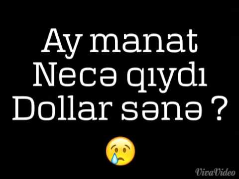 Manat dushdu , dollar qalxdi 2015 ay manaaat