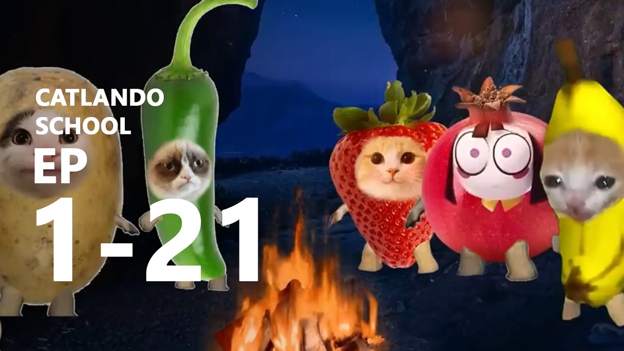 CATLANDO MOVIE 🐱 (EP 1-21) #cartoon #catmemes #animation - YouTube