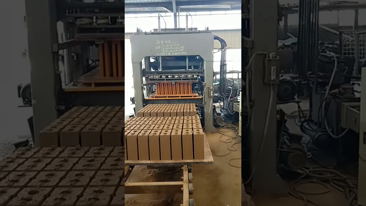 hollow block making machine - YouTube