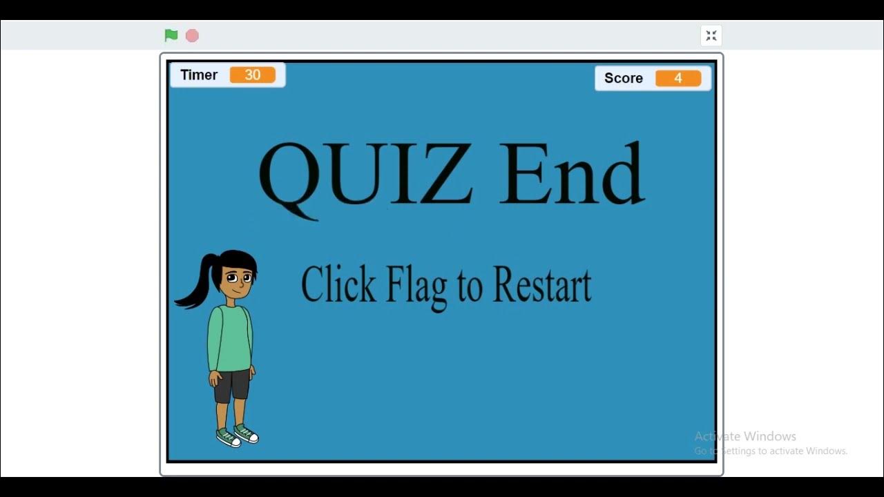 Scratch project||How to make MCQs quiz game in scratch(part 2) #hindi # ...