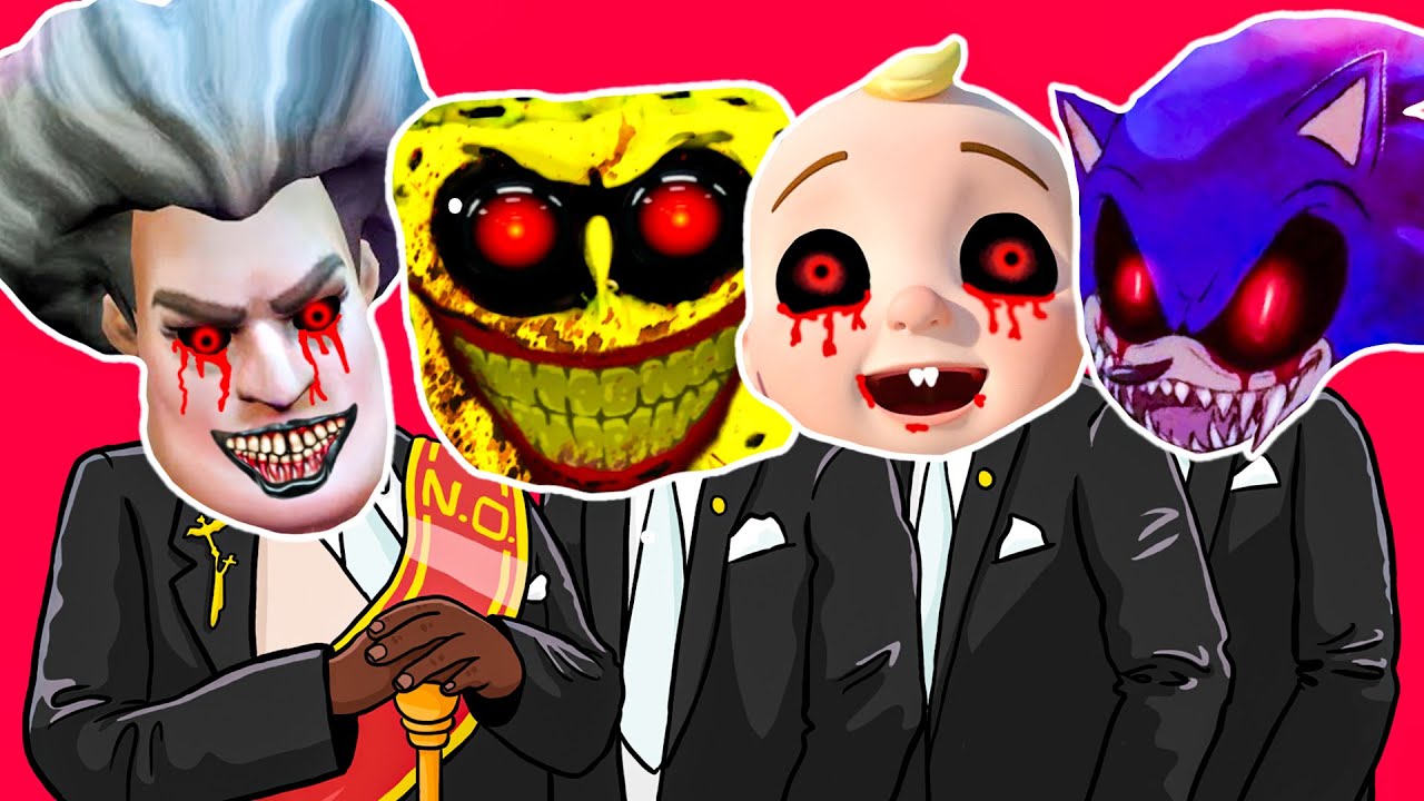 Scary Teacher.EXE & SpongeBob.EXE & Cocomelon.EXE & Sonic.EXE - Meme ...