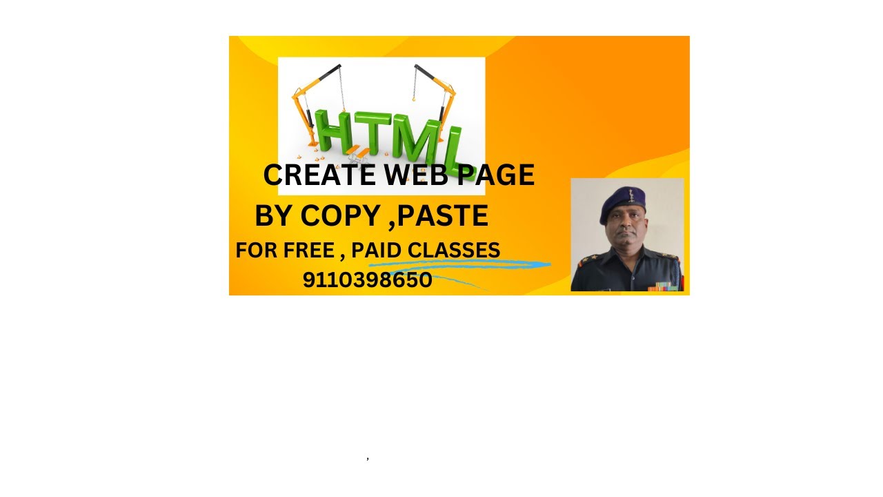 CREATE NEW WEB PAGE JUST COPY &PASTE WITHOUT WRITING CODE, FREE CLASS ...