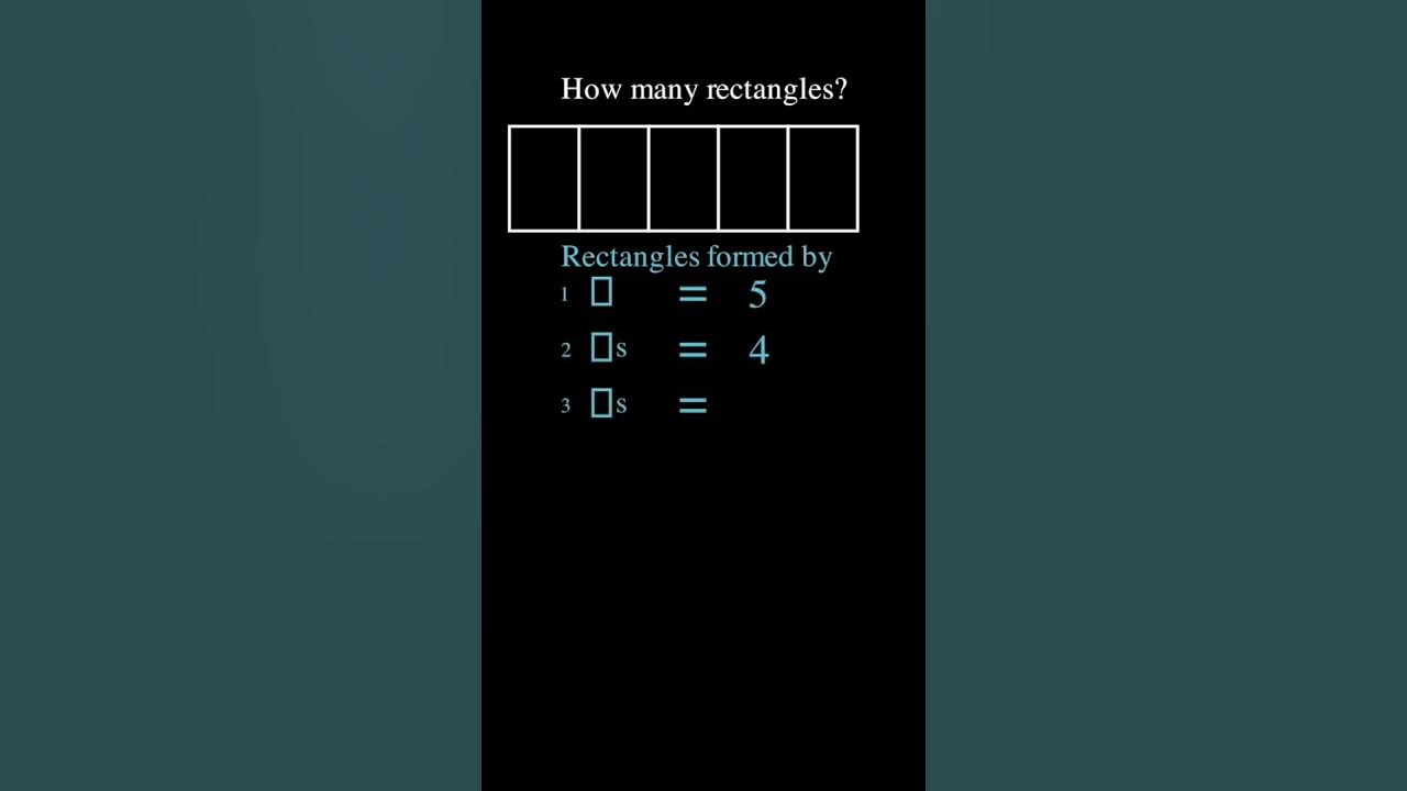 Counting rectangles systematically in the given figure to ensure not missing and repeating - YouTube