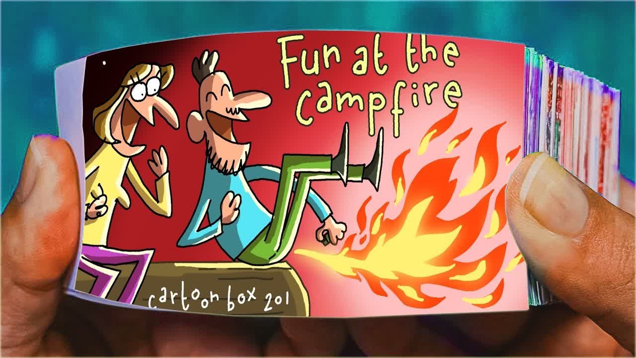 Fun At The Campfire - Cartoon Box 210 - by Frame Order - Farting ...