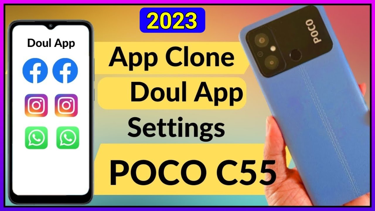poco c55 me dual app kaise chalaye | poco c55 dual app settings | poco mobile me dual app kaise ...
