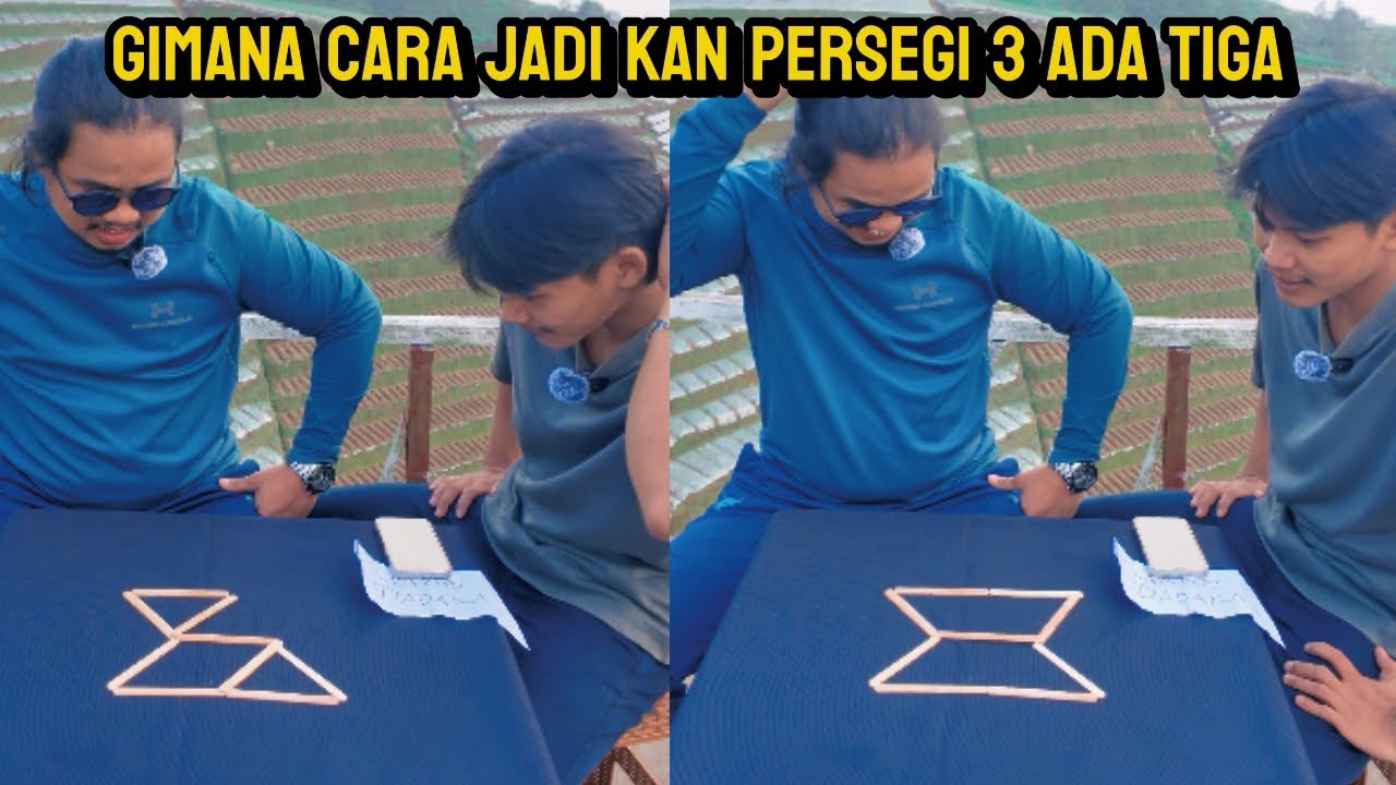 Angkat 2 stik jadi kan 3 persegi tiga - YouTube