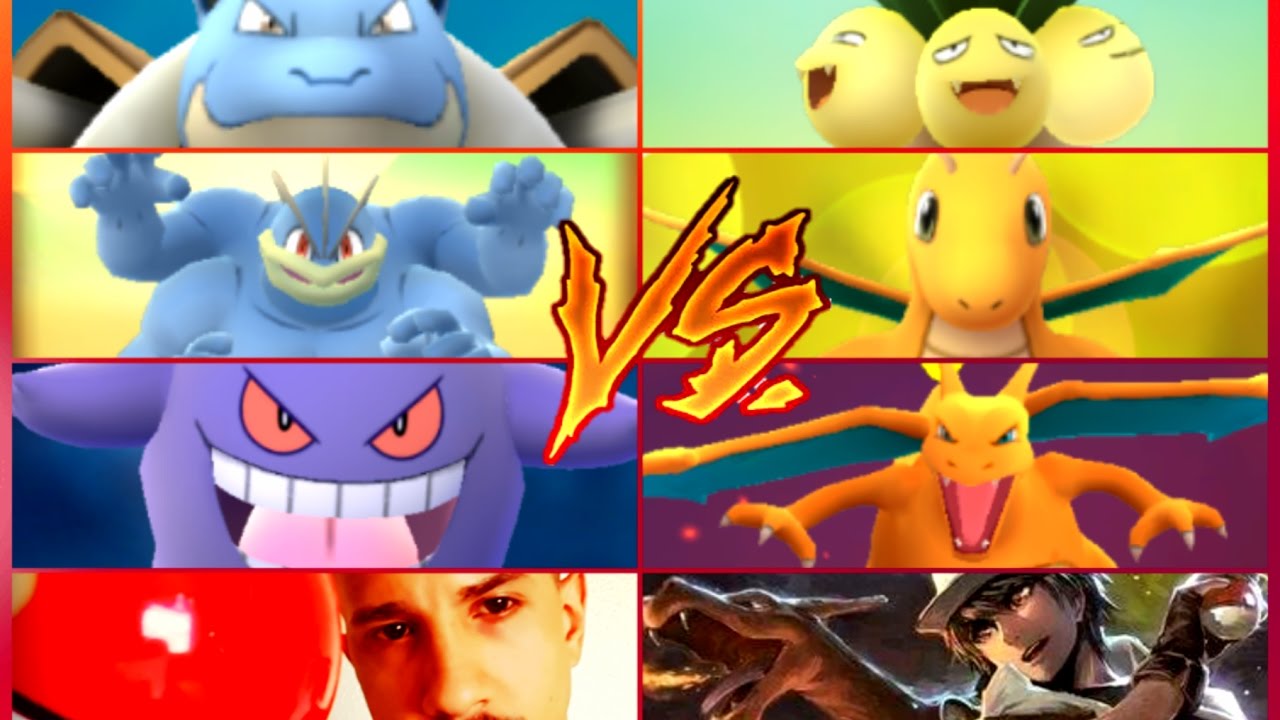 Pokémon GO Gym Battles Poké AK Theme GEN 1 Charizard Gengar Exeggutor ...