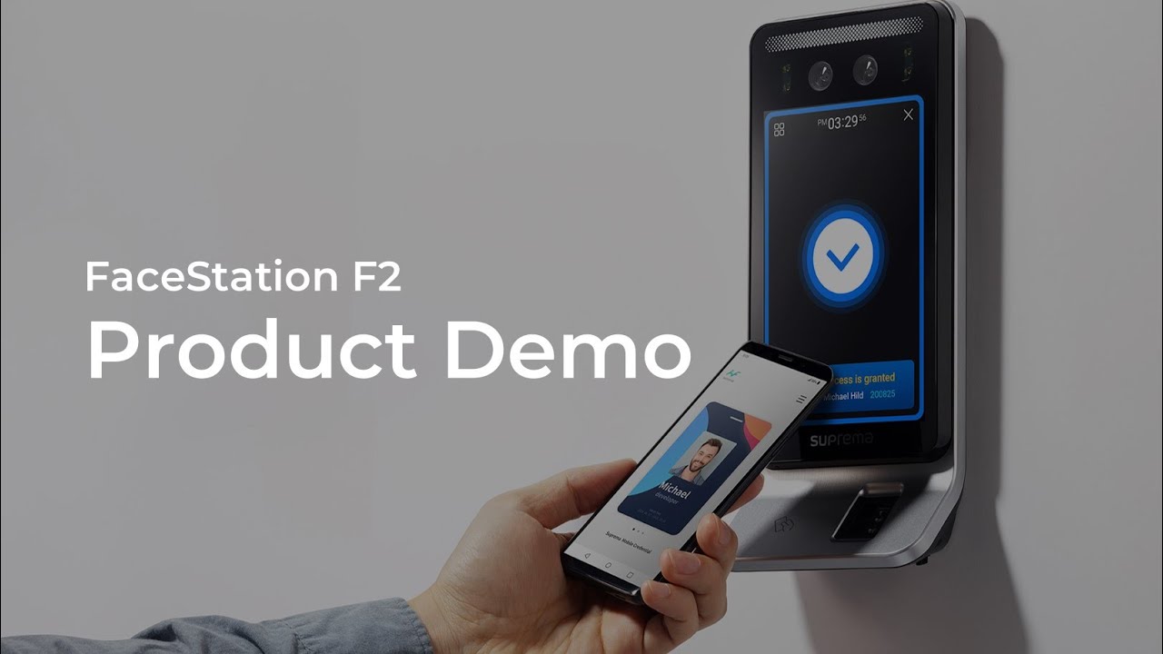 [FaceStation F2] Product Demo l Suprema - YouTube