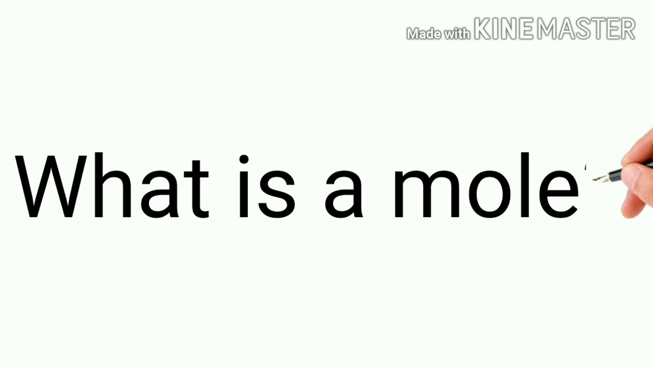 Definition mole in chemistry - YouTube