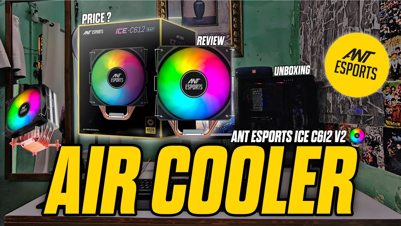 This Cooler Surprised Me! 😱 Ant Esports ICE-C612 V2 ARGB Review & Setup ...