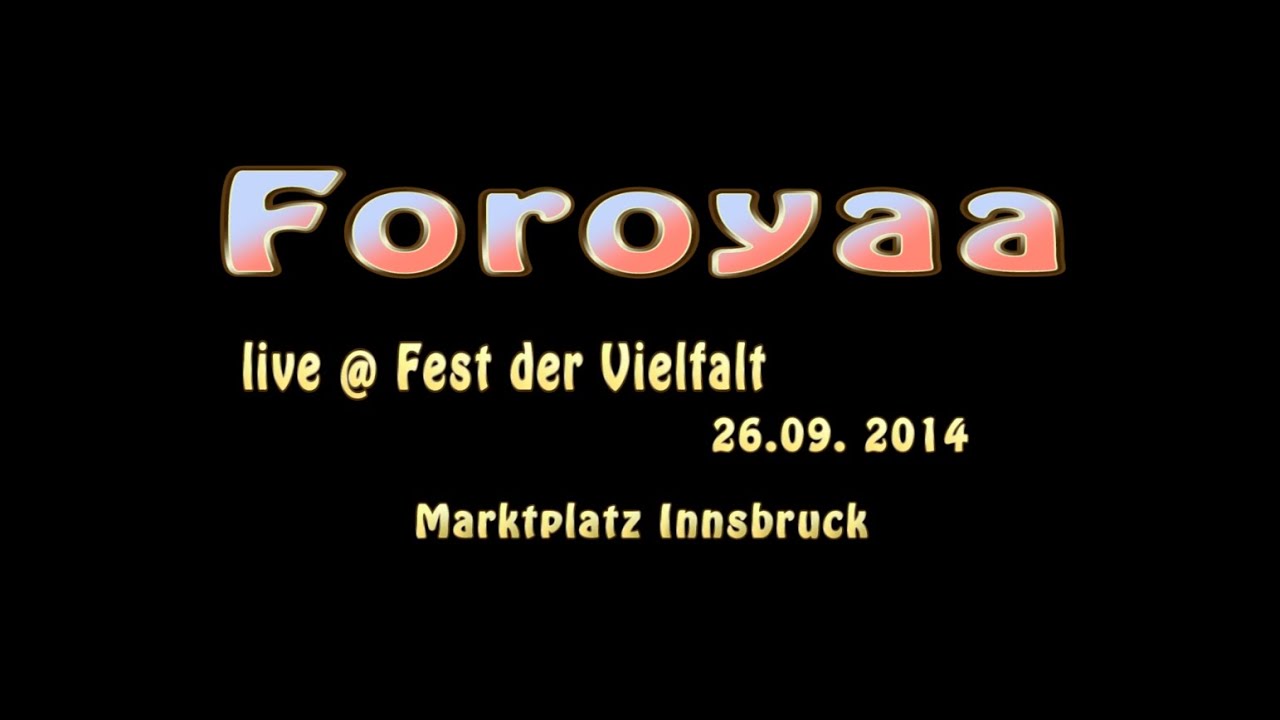 Foroyaa PG live 2014 - YouTube