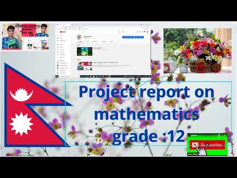 Grade 12 Project report on Mathematics - YouTube