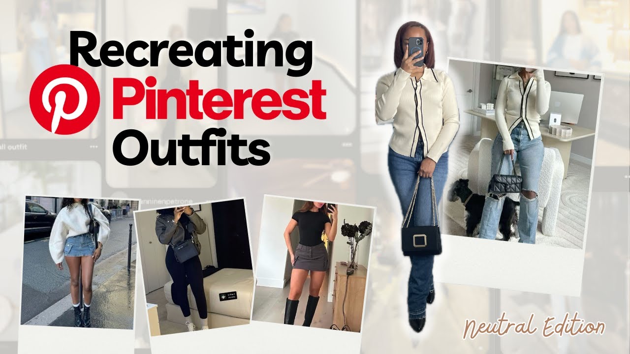 Recreating Fall Pinterest Outfits: Neutral Edition | JAYDA SYMONE - YouTube