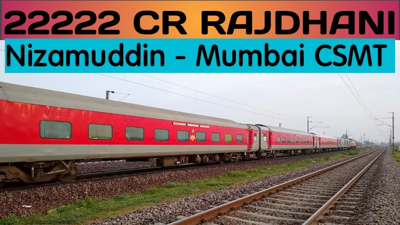22222 CR RAJDHANI EXPRESS Overtaking 12780 Goa Superfast at Morena ...
