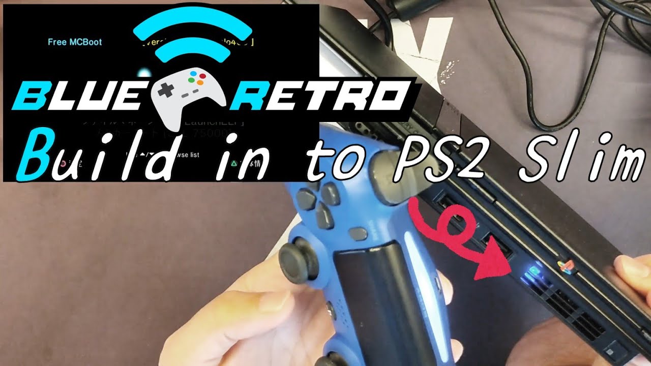 BlueRetro Build in to PS2 Slim - YouTube