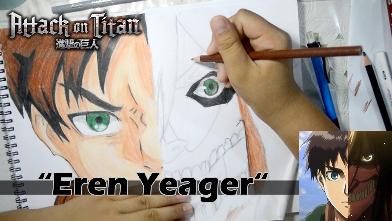 Drawing Eren Yeager (Attack on TITAN Drawing Series) 10-year-old KID ...