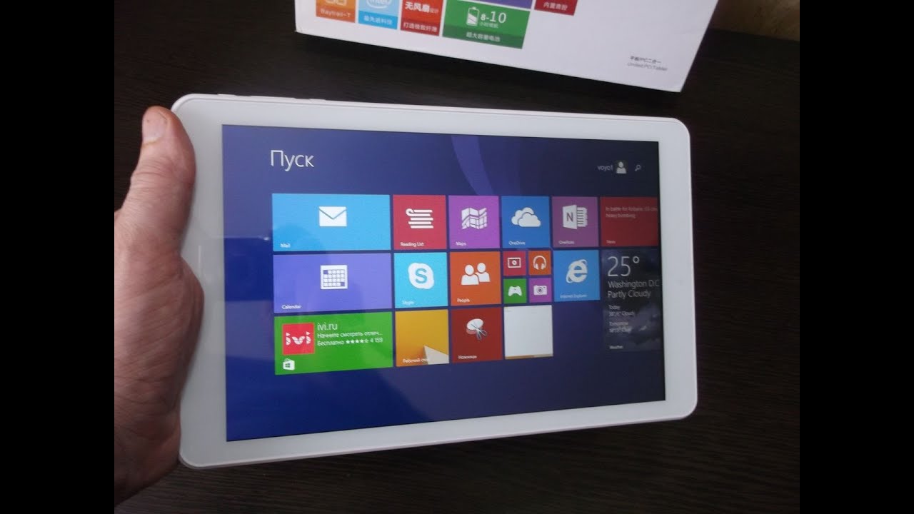 Voyo Winpad A1s: геймплей в Windows 8.1 и android DuOS - YouTube