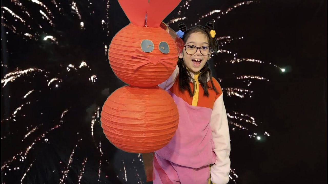 How to make a Rabbit Paper Lantern for Lunar New Year or Easter🐰🧧🎉 ...