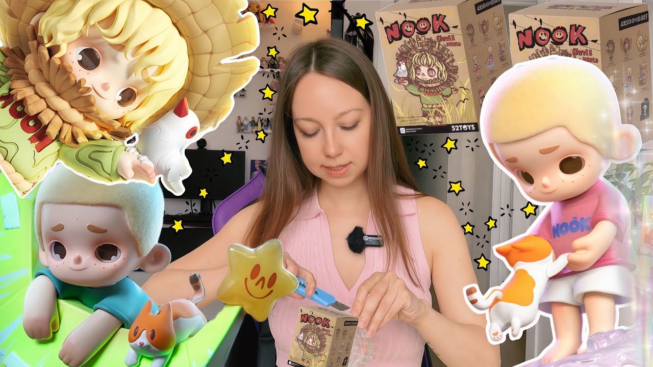 КОТЫ И ДЕТСТВО! РАСПАКОВКА NOOK LITTLE WORLD БЛАЙНД БОКСЫ 52 TOYS - YouTube