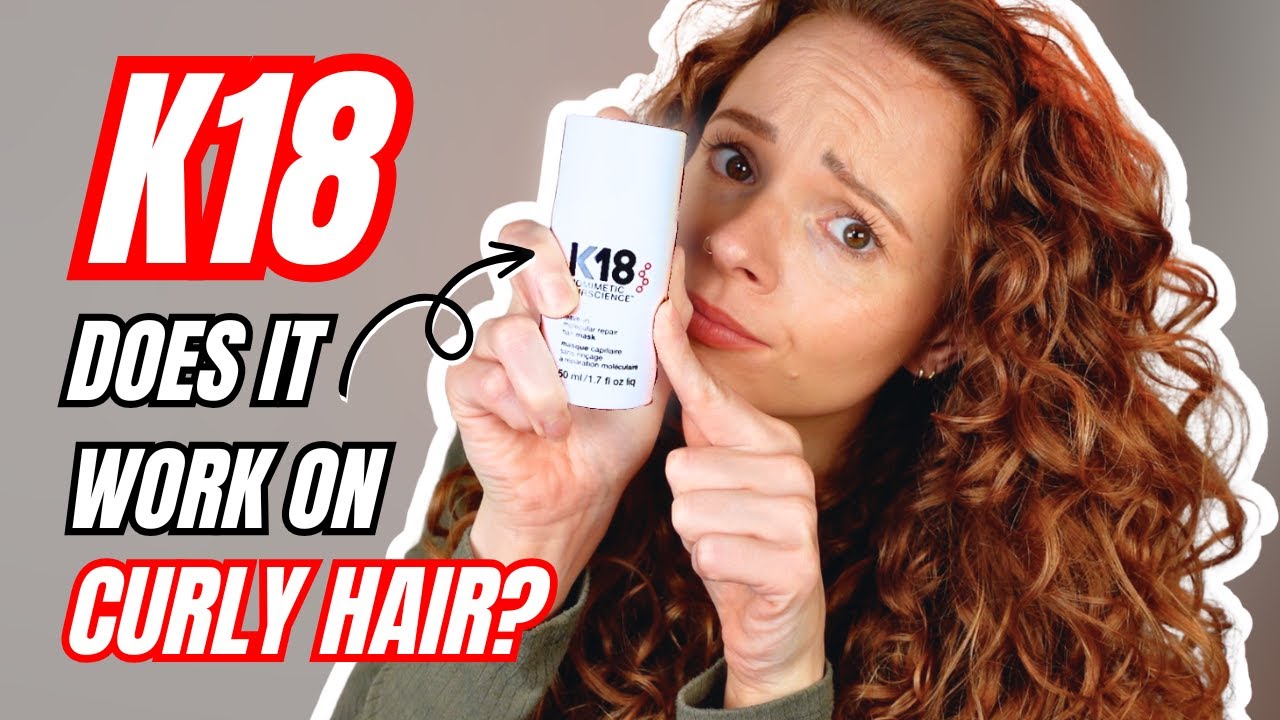 DOES K18 TREATMENT MASK WORK FOR CURLY HAIR? | Trying K18 repair mask ...