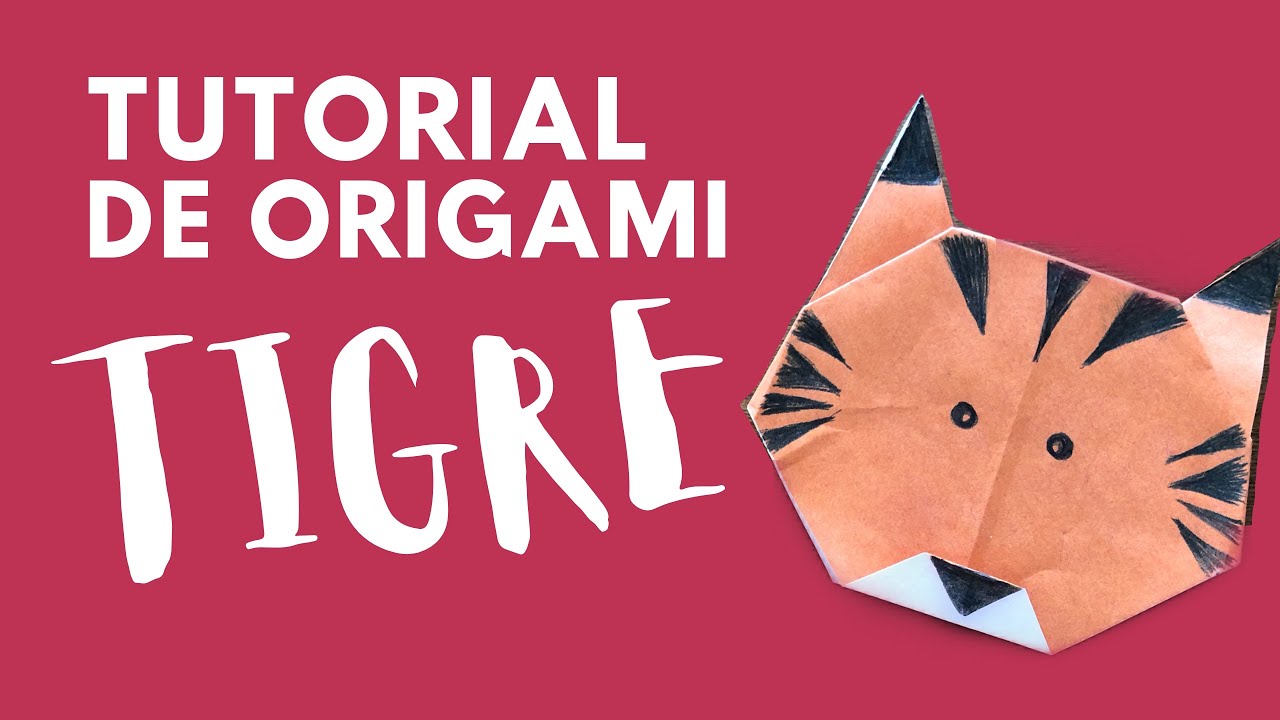 Origami de tigre, o tutorial de origami mais simples e bem explicado do ...