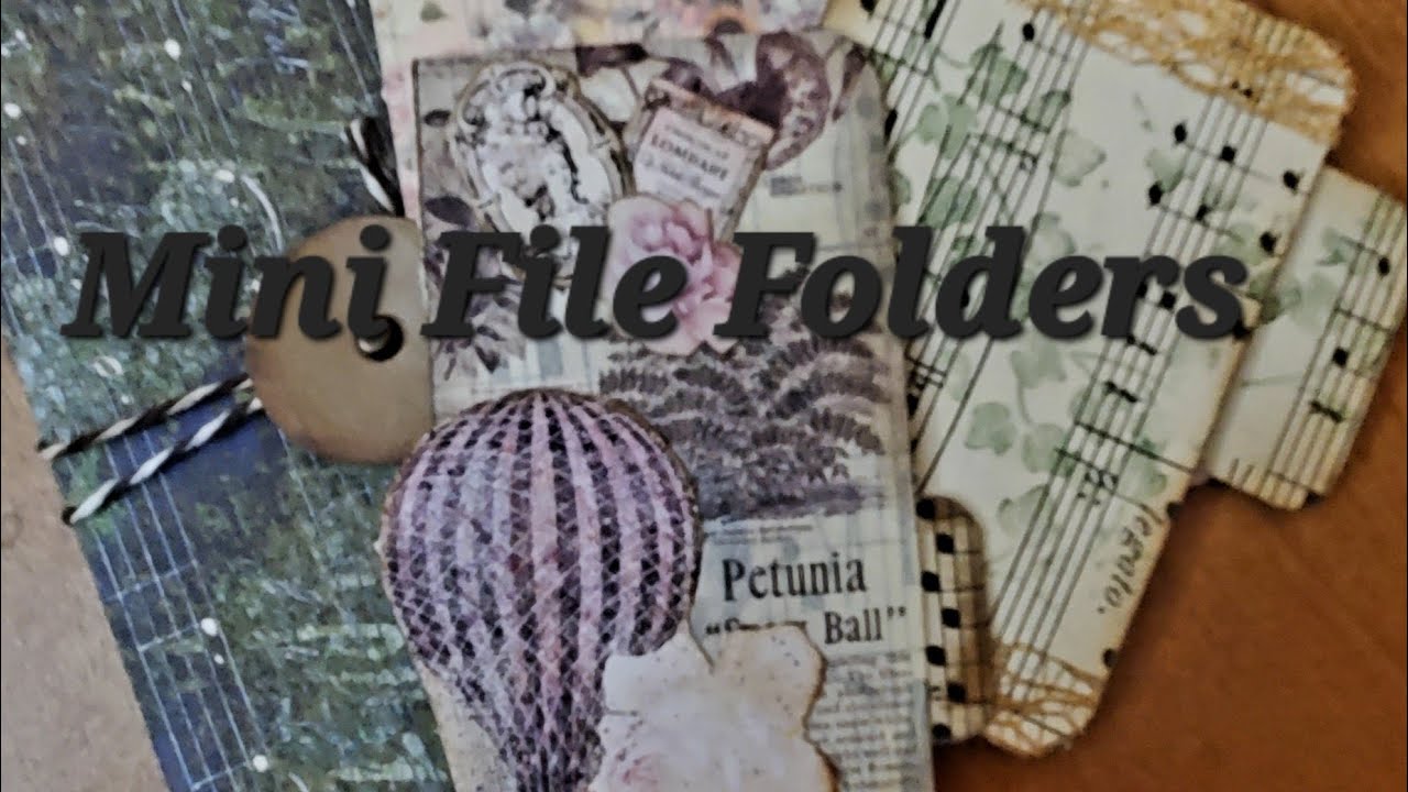 Got Scraps/Washi Tape/Book Pages? Let's make some adorable mini file folders! - YouTube