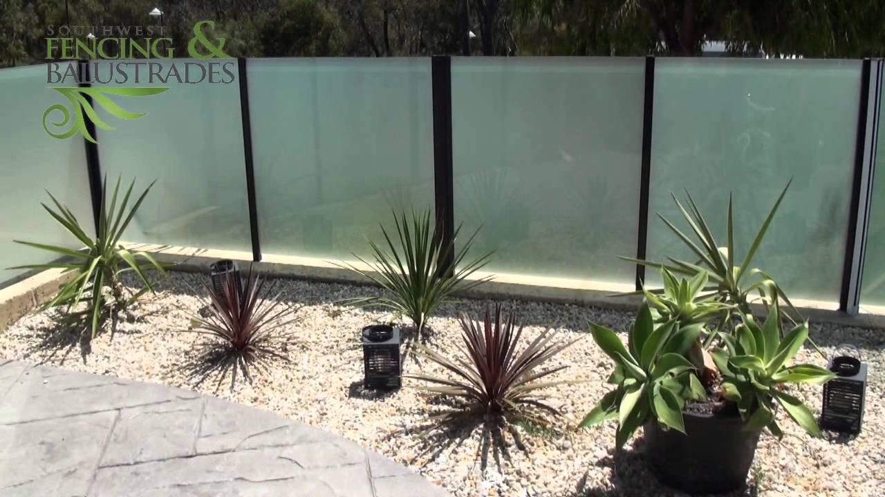 Acid Etched Glass Fencing Bunbury - YouTube