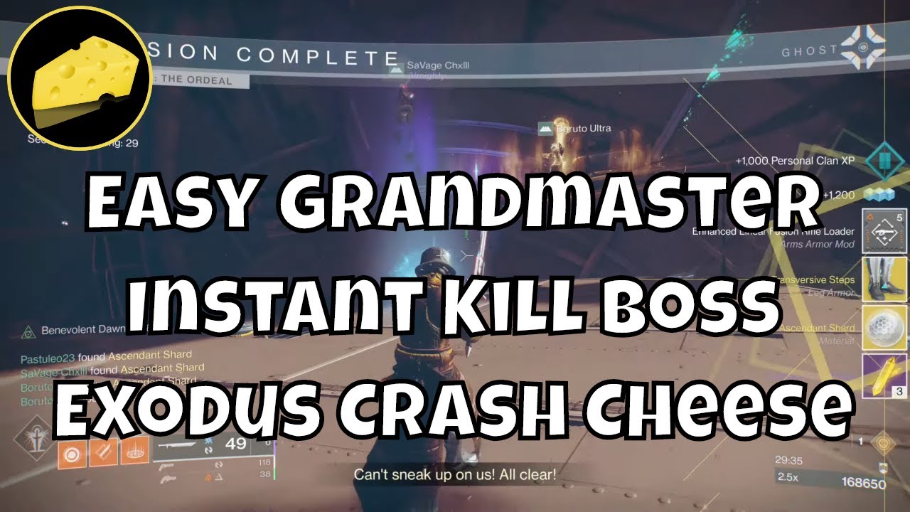 Easy Grandmaster Nightfall Instant Kill Boss Cheese - Solo Thaviks ...