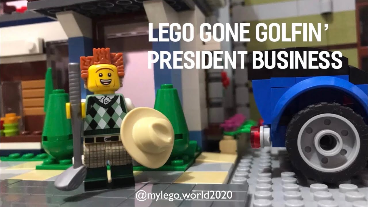Lego Gone Golfin' President Business - YouTube