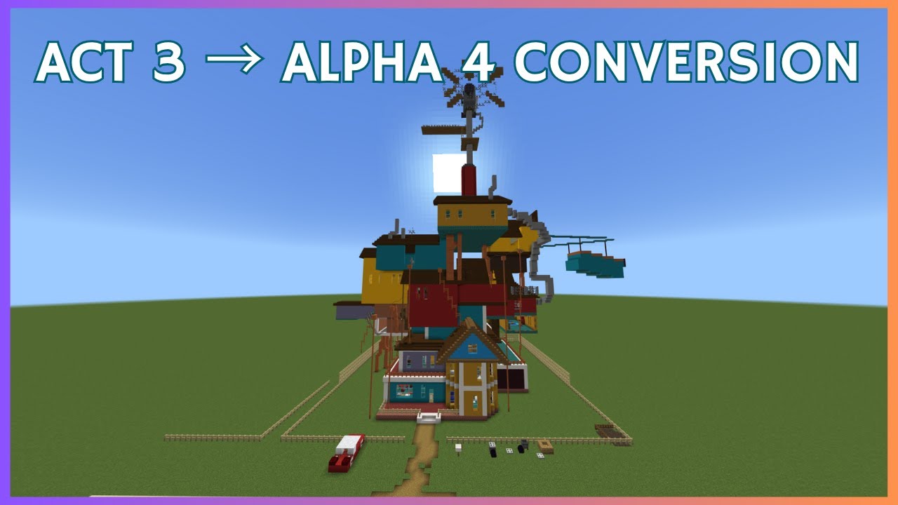 Minecraft Tutorial: How To Make Hello Neighbor Alpha 4! (Act 3 ...