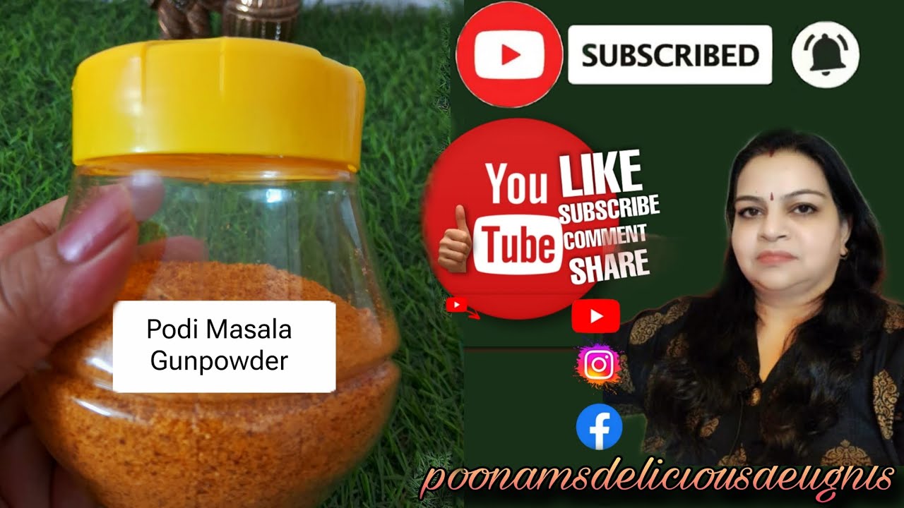 Famous south Indian Podi Masala | Idli Podi Masala Dry Chutney Recipe ...