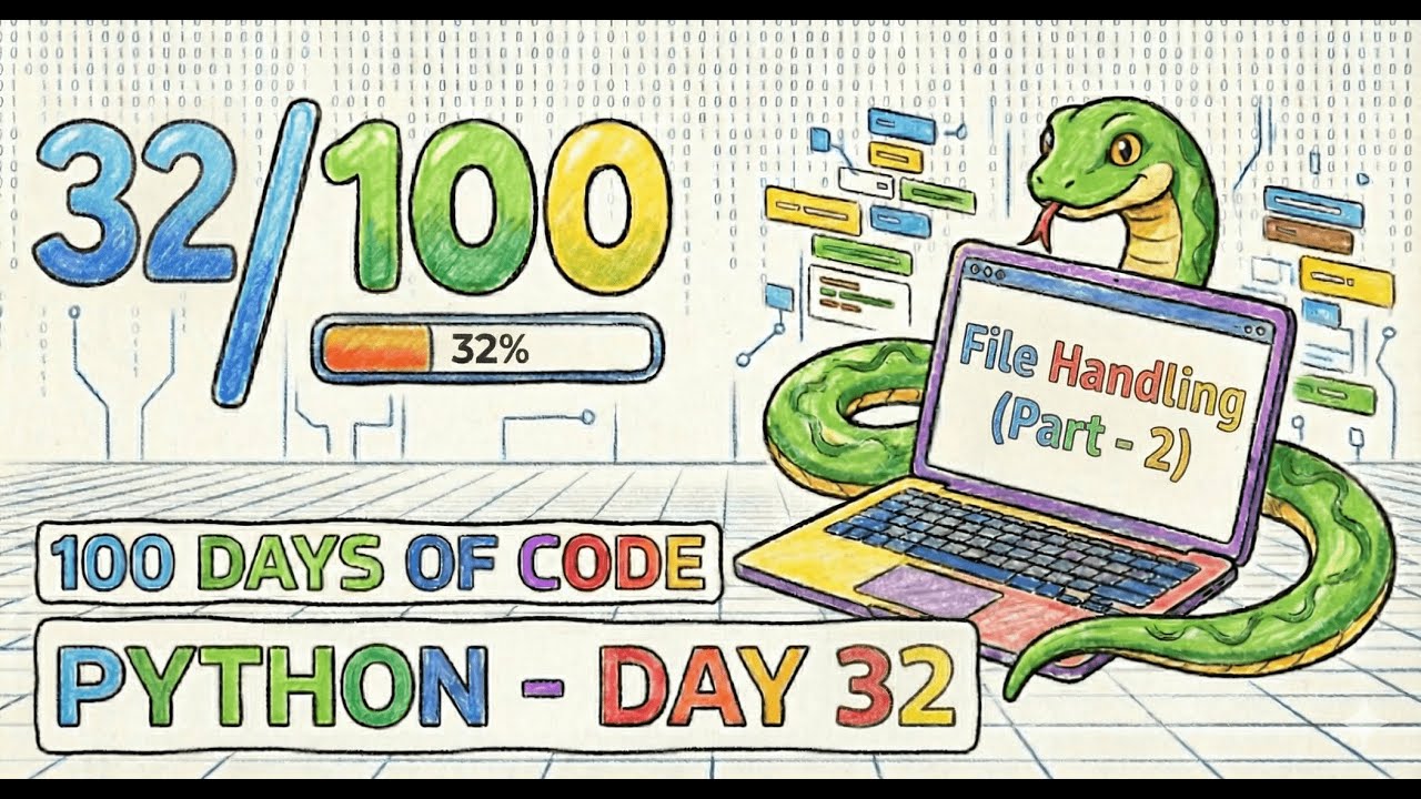 100 Days of Python – Day 32 File Handling (Part 2): File Pointer, tell(), seek(), r+, w+, a+ ...