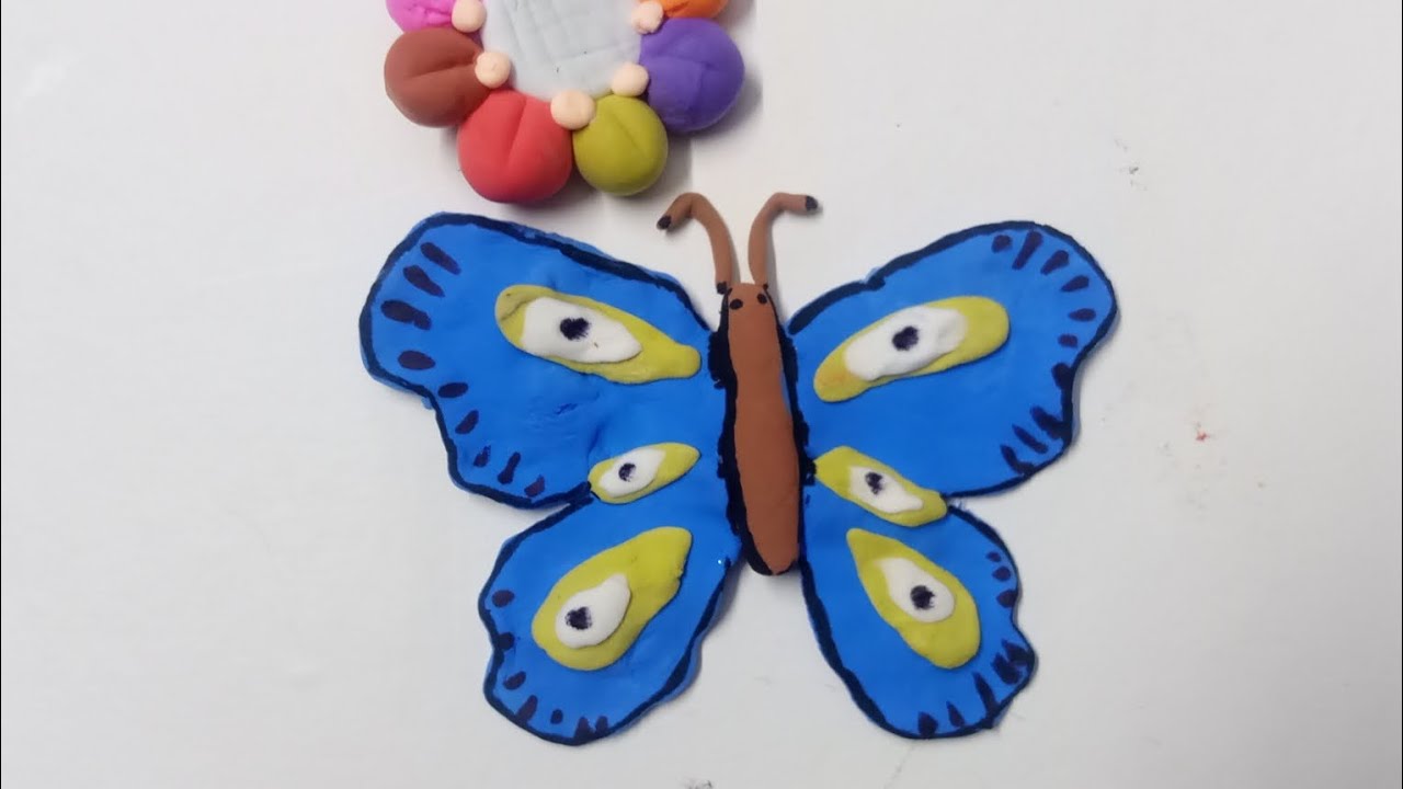 Super clay art|colorful Butterfly|Clay craft @MKclaycreations - YouTube