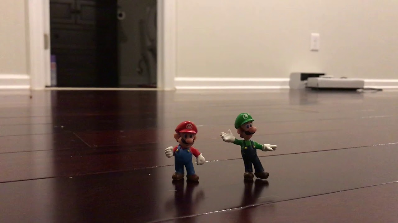 Mario and Luigi hit by Legos - YouTube
