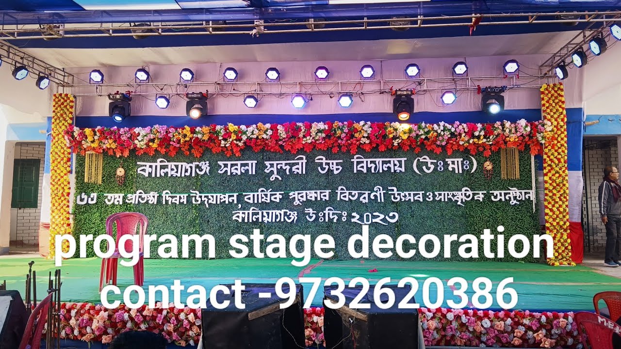 program stage decoration ideas.. 9732620386 - YouTube