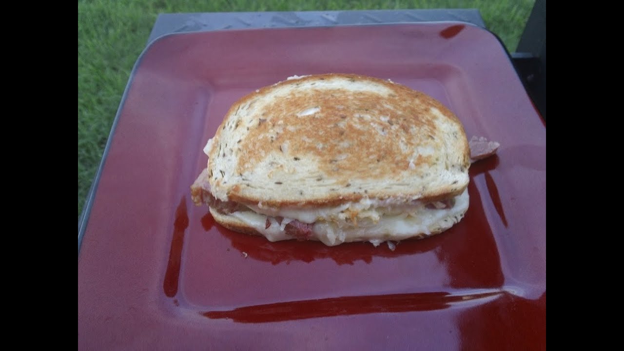 My Ballistic BBQ Contest Entry My smokey Grilled Ruben Sandwich - YouTube