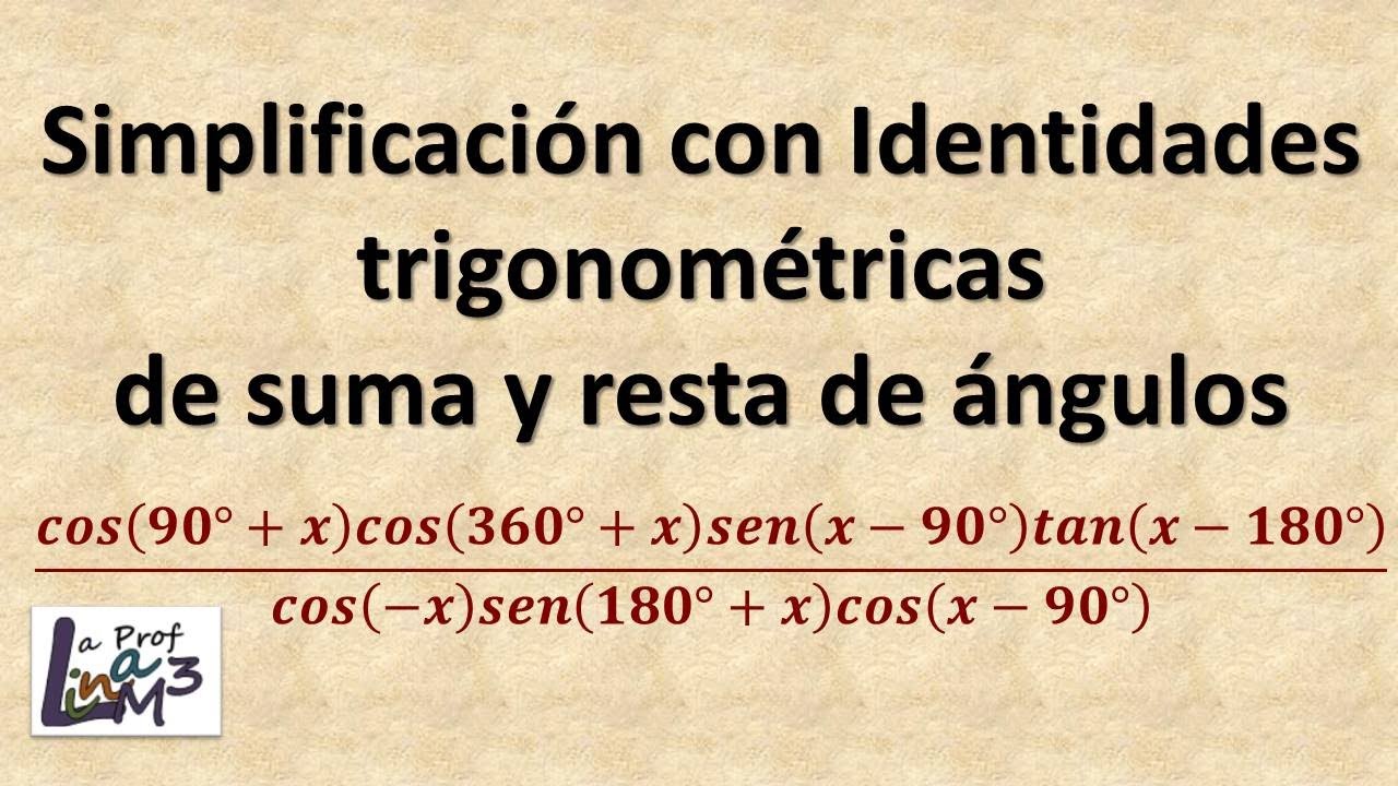 Simplificación de Fracciones trigonométricas | La Prof Lina - YouTube