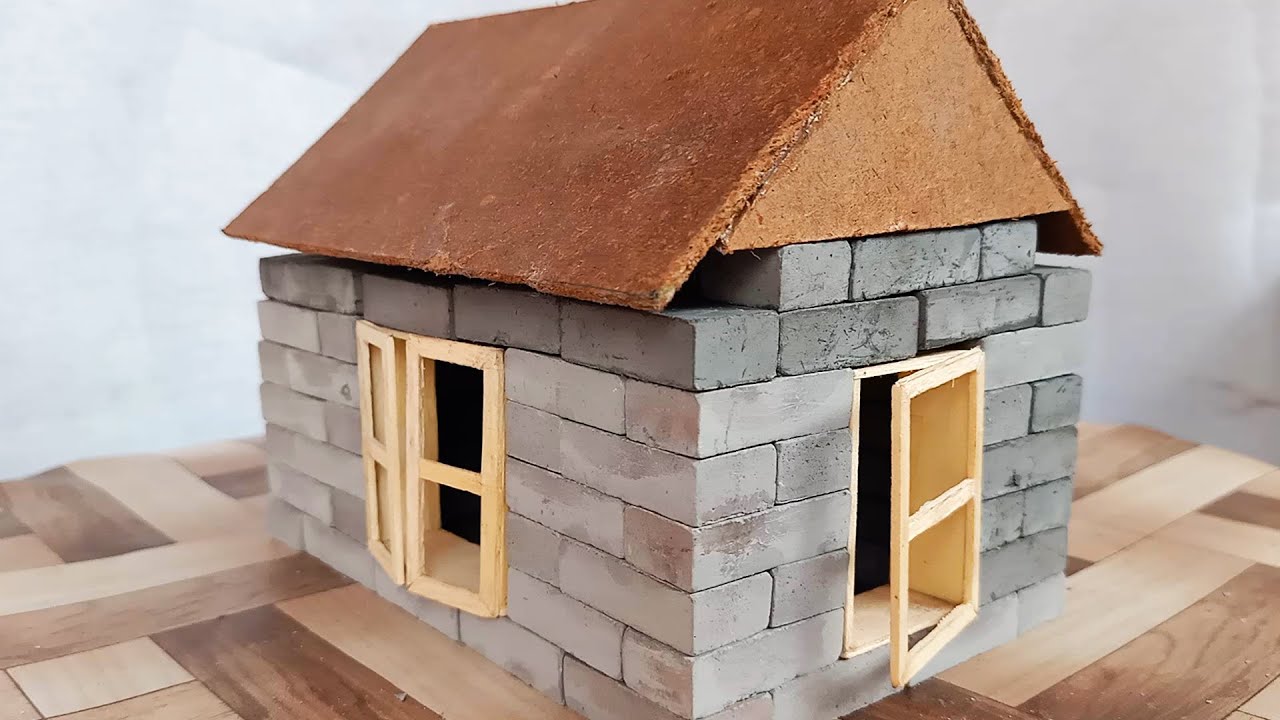 How to build beautiful mansion home with little bricks - bricklaying ...