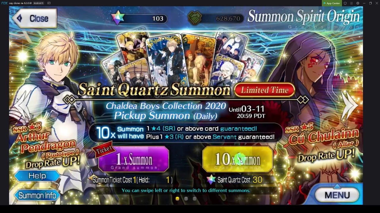 FGO NA summon - YouTube