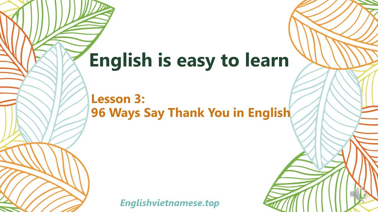 96 Ways to Say Thank You in English: Lesson 3 - YouTube