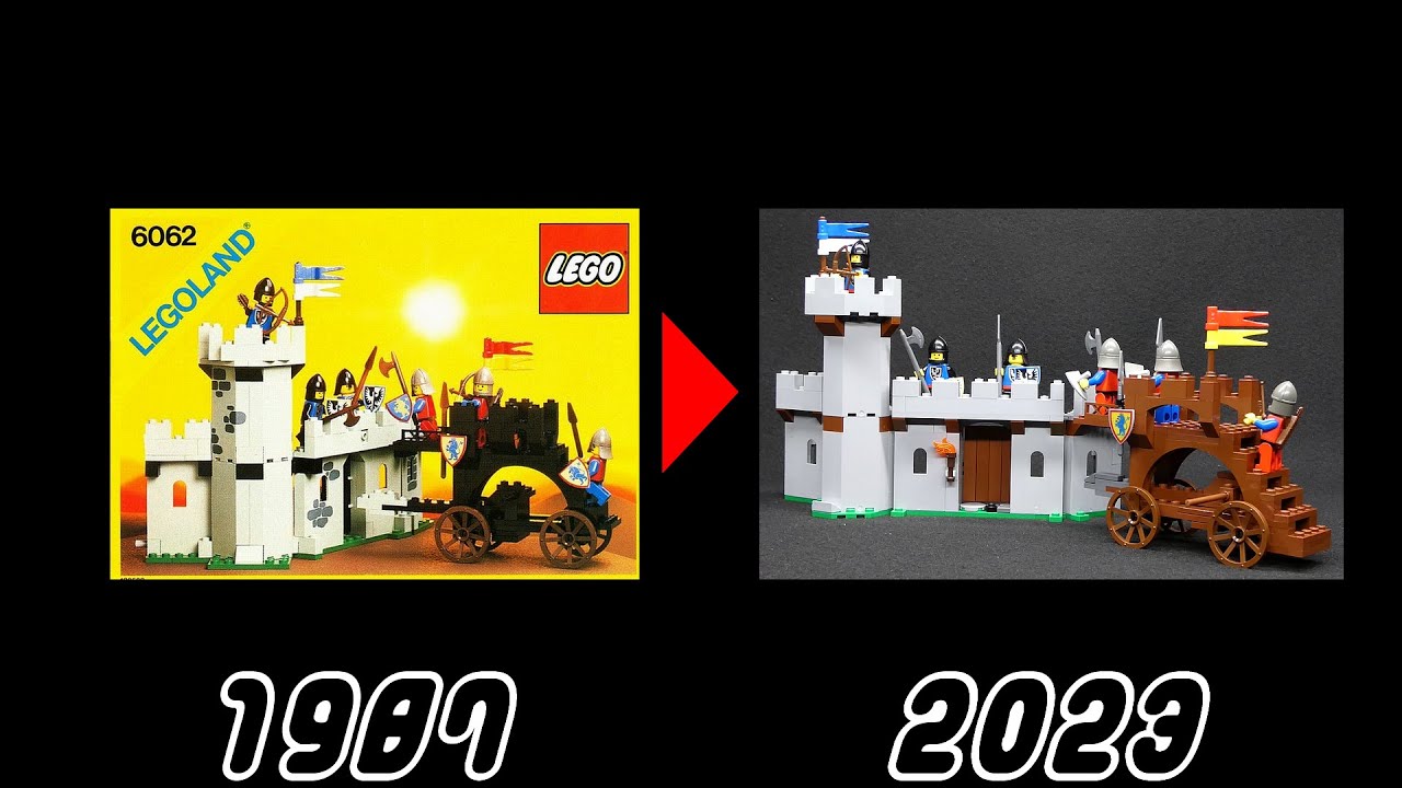 LEGO Castle 6062 with modern parts - YouTube