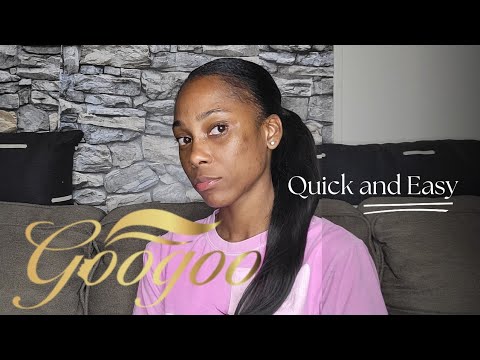 How to apply GooGoo ponytail extension*Put on & Go!!! - YouTube