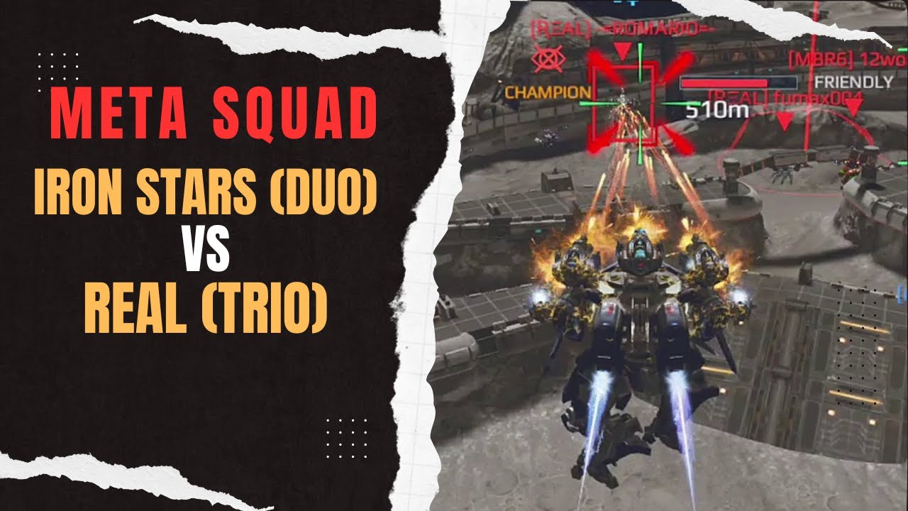 💪 Iron Stars Duo vs Real Clan Trio Squad : War Robots - YouTube
