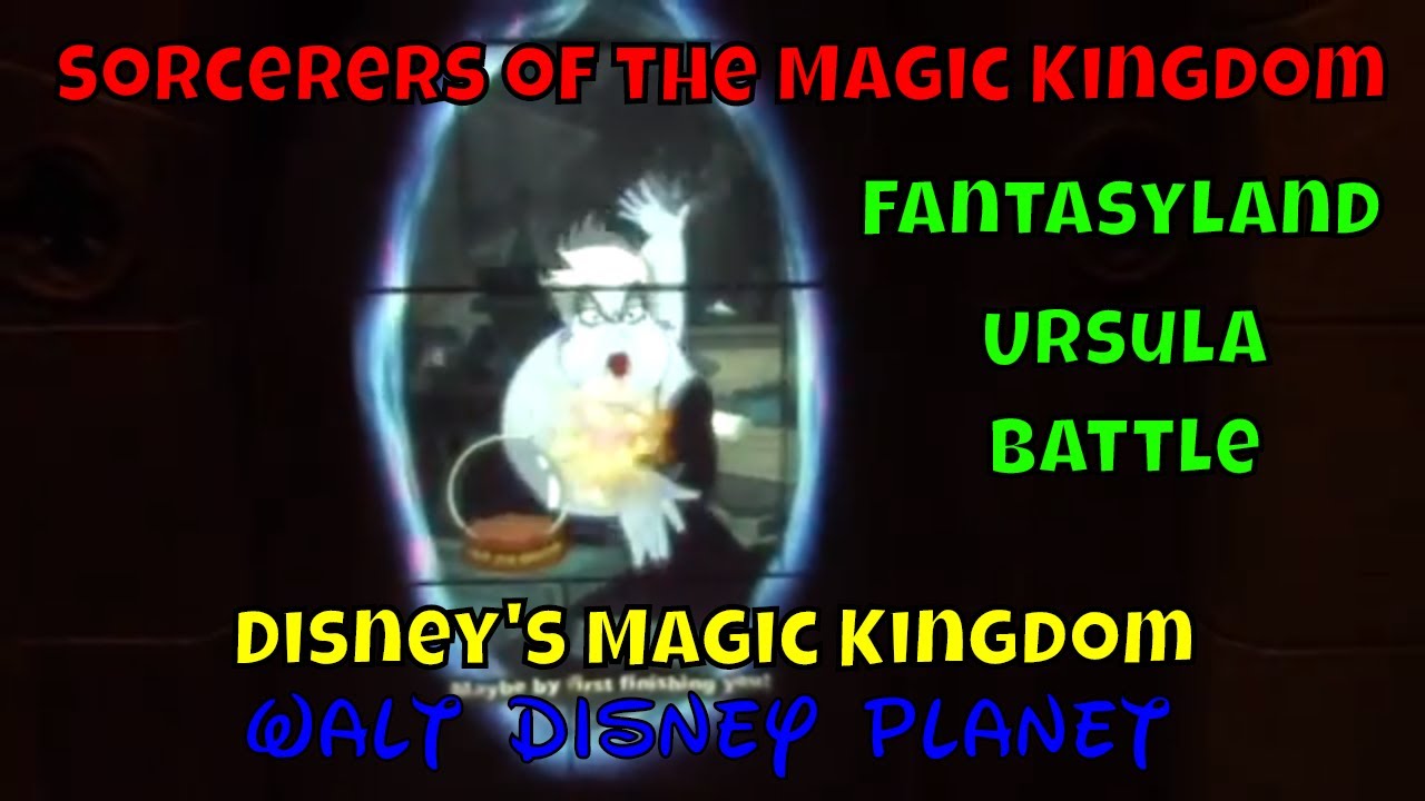 Sorcerers of the Magic Kingdom - Ursula Battle - Fantasyland - YouTube