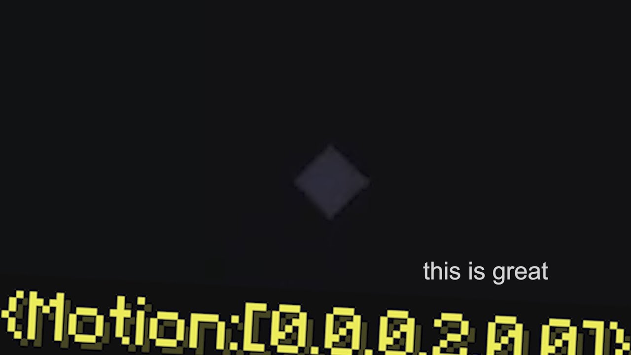 when you find out there's a motion tag in minecraft - YouTube