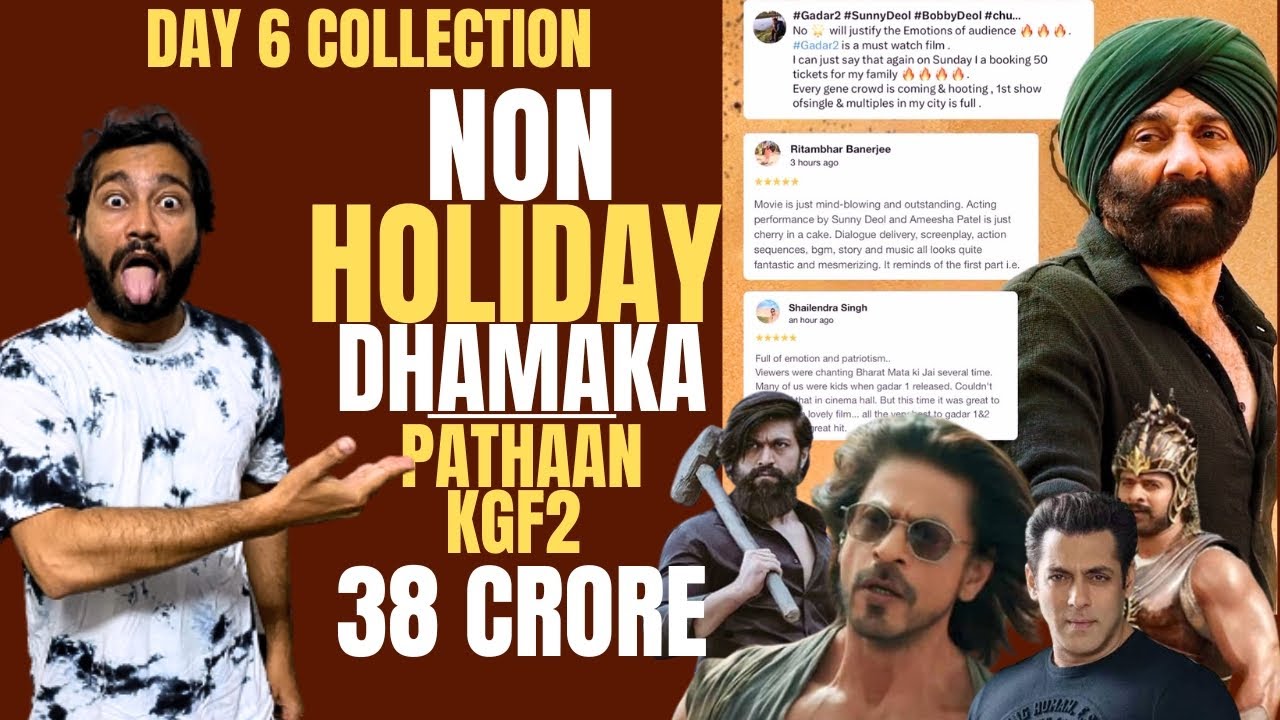 Gadar 2 DAY 6 UNBELIEVABLE COLLECTION | Gadar 2 Day 4 Collection ...