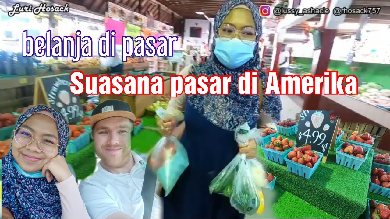 PERTAMA KALI BELANJA DI PASAR DEKET RUMAH || BELI KAIN #HIDUPDIAMERIKA - YouTube