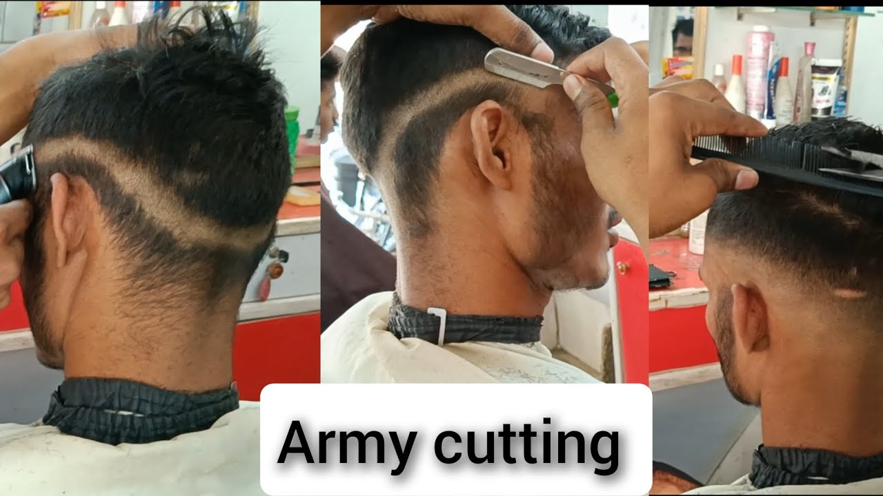 Army cutting ️|| best army cutting|| army hair style || zero slop hair ...