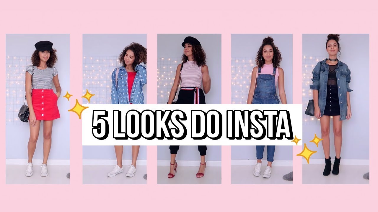 5 LOOKS DO INSTAGRAM PRA SE INSPIRAR | CASUAL OUTFITS - YouTube