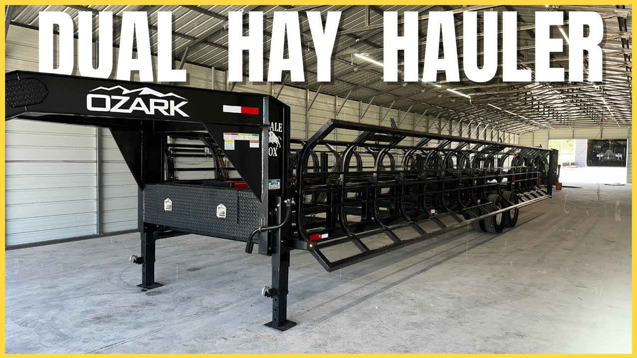 Fastest Way to Haul Hay? Dual Bale Hauler Review & Walkaround - YouTube